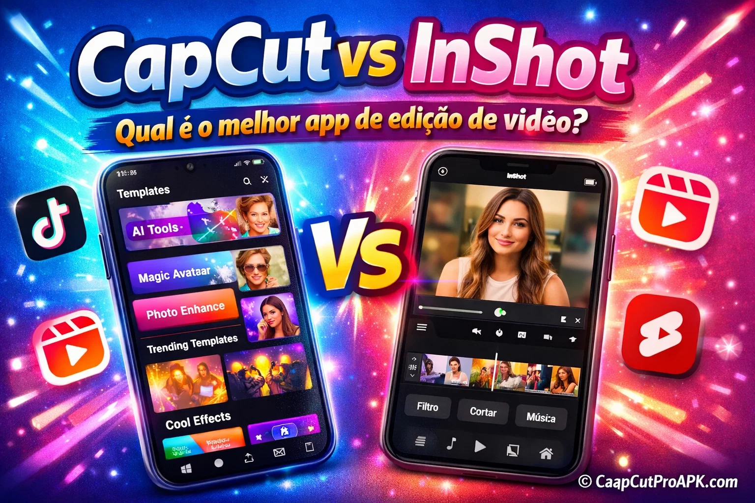 CapCut vs InShot | Qual é o Melhor App de Vídeo